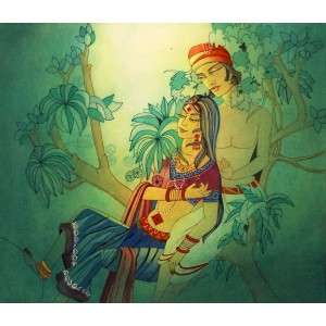 A. H. Rizvi, 19 x 22 inch, Watercolor on Paper, Figurative Painting-AC ...