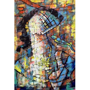 A. S. Rind, 9.5 x 15 Inch, Acrylic on Paper, Figurative Painting, AC ...