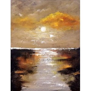 Aisha Mahmood, 18 x 24 Inch, Acrylic on Canvas, Landscape Painting, AC ...