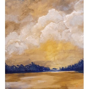 Aisha Mahmood, 20 x 24 Inch, Acrylic on Canvas, Landscape Painting, AC ...
