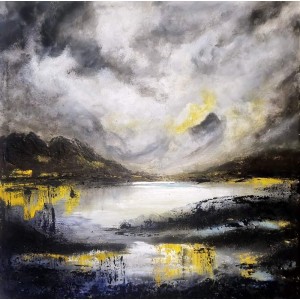 Aisha Mahmood, 24 x 24 Inch, Acrylic on Canvas, Landscape Painting, AC ...