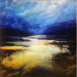 Aisha Mahmood, 24 x 24 Inch, Acrylic on Canvas, Landscape Painting, AC ...