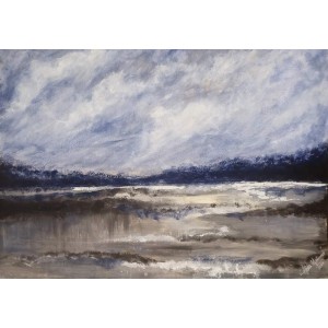 Aisha Mahmood, 24 x 36 Inch, Acrylic on Canvas, Landscape Painting, AC ...