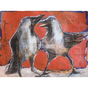 Arsalan Naqvi, 12 x 16 Inch, Mixed Media on Paper, Figurative Painting ...