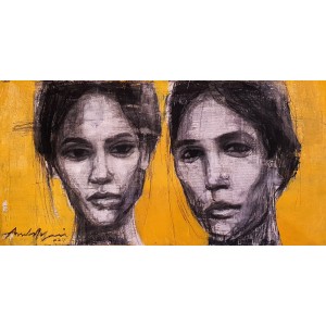 Arsalan Naqvi, 12 x 24 Inch, Mixed Media on Canvas, Figurative Painting ...