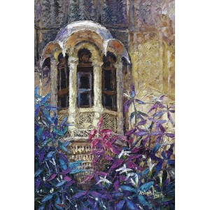 Ashraf, 12 x18 Inch, Oil on Canvas, Floral Painting, AC-ASF-007