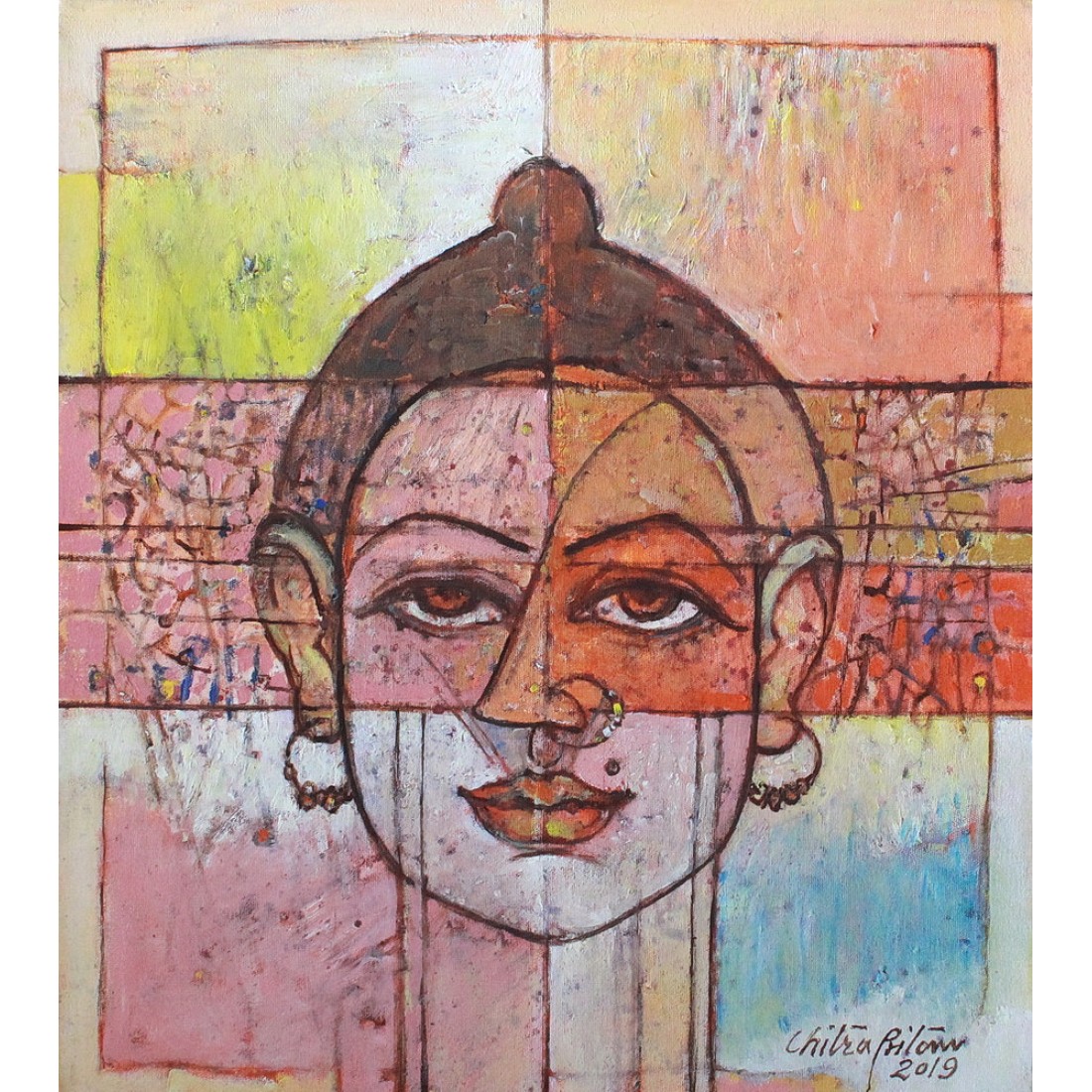 Chitra Pritam, 14 x 16 Inch, Oil on Canvas, Figurative Painting, AC-CP-020