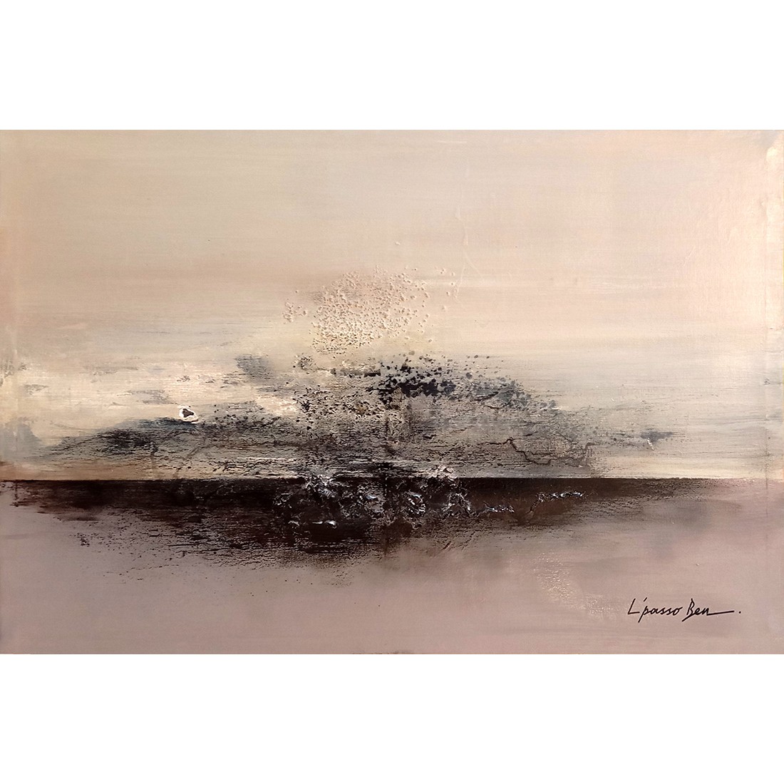 L'passo Benjamin, 20 x 30 Inch, Acrylic on Canvas, Abstract Paintings ...
