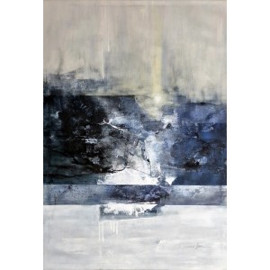 L'passo Benjamin, 29 x 40 Inch, Acrylic on Canvas, Abstract Paintings ...