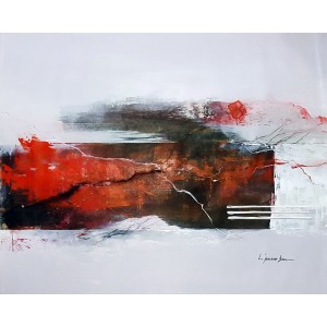 L'passo Benjamin, 35 x 45 Inch, Acrylic on Canvas, Abstract Paintings ...