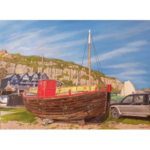 Mahnoor Ali, 24 x 30 Inch, Acrylic On Canvase, Seascape Painting, AC ...