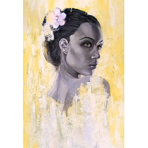 Mahnoor Baloch, 24 x 36 Inch, Acrylic on Canvas, Figurative Painting ...