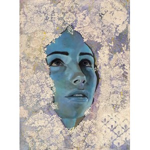 Mahnoor Baloch, 30 x 42 Inch, Acrylic on Canvas, Figurative Painting ...