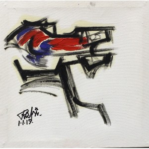 Mansoor Rahi, 12 x 12 Inch, Oil on Canvas, Figurative Painting, AC-MSR-051