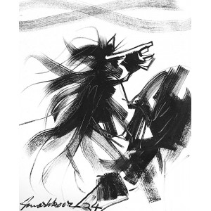 Mashkoor Raza, 18 x 24 Inch, Oil on Canvas, Horse Painting, AC-MR-705