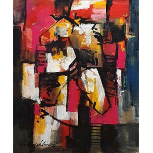 Mashkoor Raza, 24 x 30 Inch, Oil on Canvas, Horse Painting, AC-MR-535