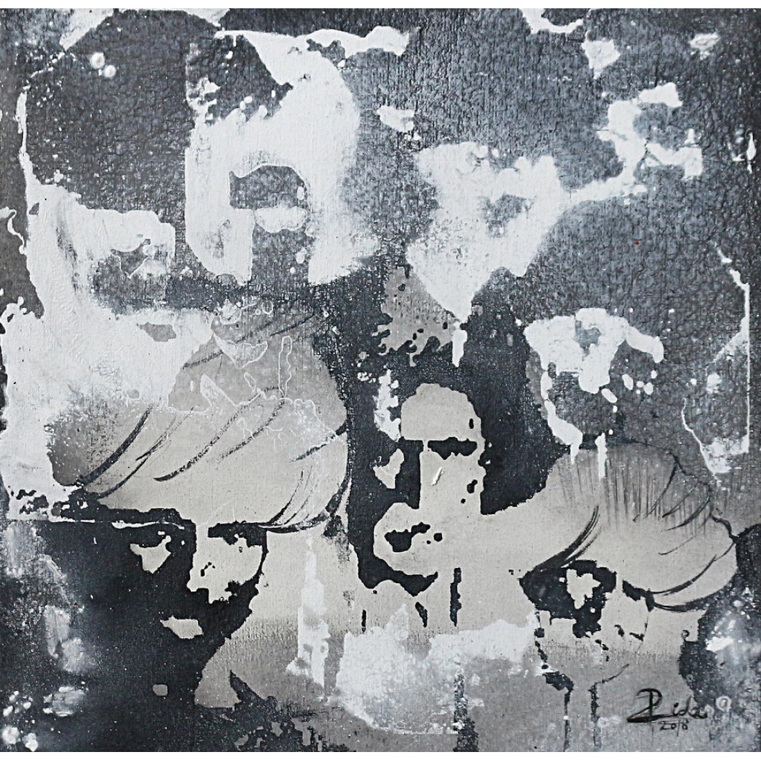 Rida Kazmi, Independence, 12 x 12 Inch, Acrylic On Canvas, Figurative ...