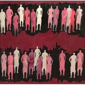 Rabia Zubari, 24 x 24 inch, Oil on Canvas, Figurative Painting, AC-RAZU-006