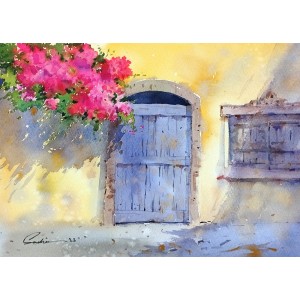 Sadia Arif, 11 x 15 Inch, Watercolor on Paper, Cityscape Painting, AC ...