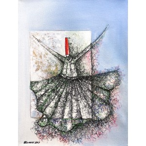 Uzma Rashid, 12 x 16 Inch, Acrylic on Canvas, Figurative Painting, AC ...